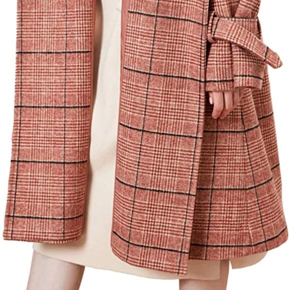 Artka | Jackets & Coats | Artka Womens Belted Double Breasted Plaid ...